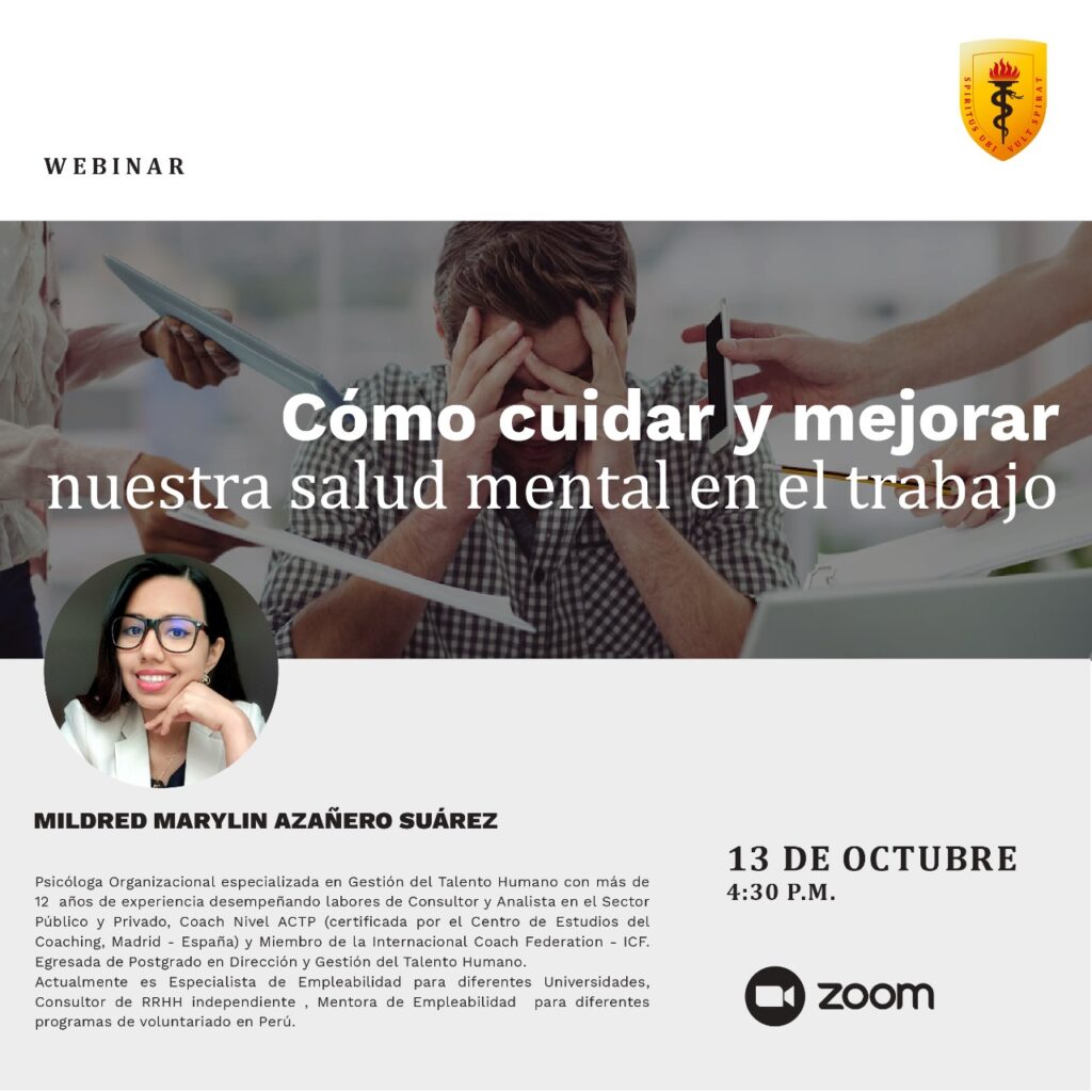 Webinar de octubre: Cómo cuidar y mejorar nuestra salud mental en el trabajo – Dirección ...